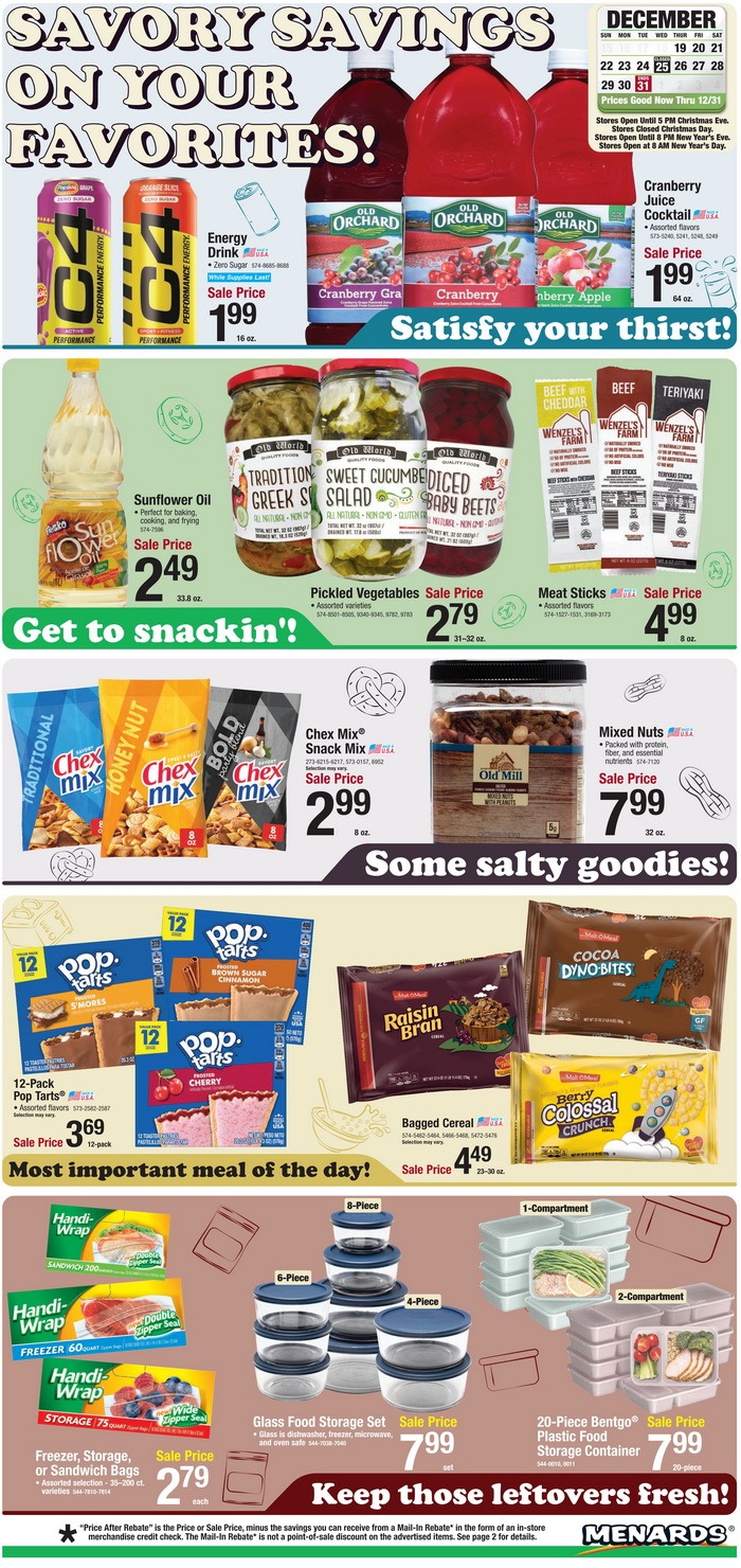 Menards Home Essentials Ad Dec 19 – Dec 31, 2024