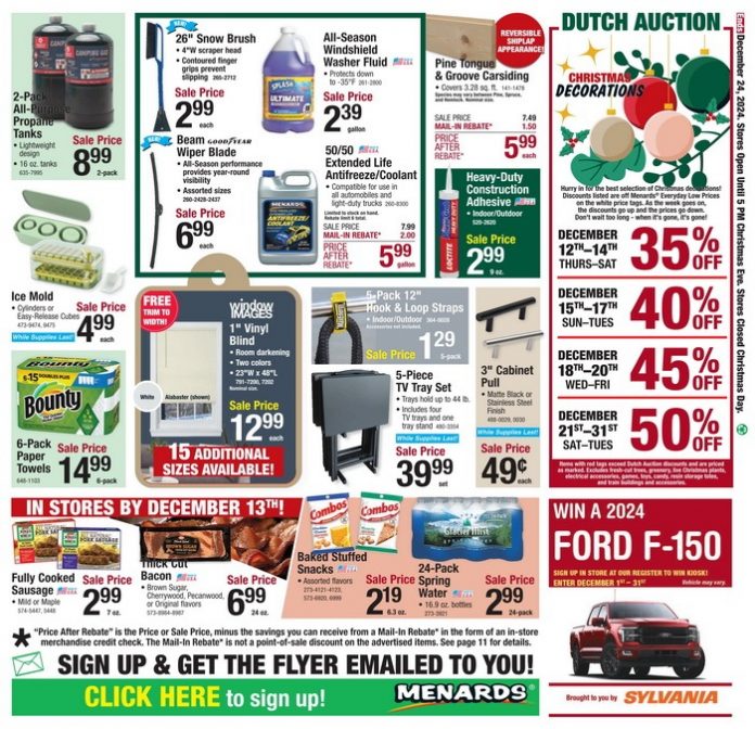 Menards Last Minute Gift & Projects Sale Dec 12 – Dec 24, 2024 ...