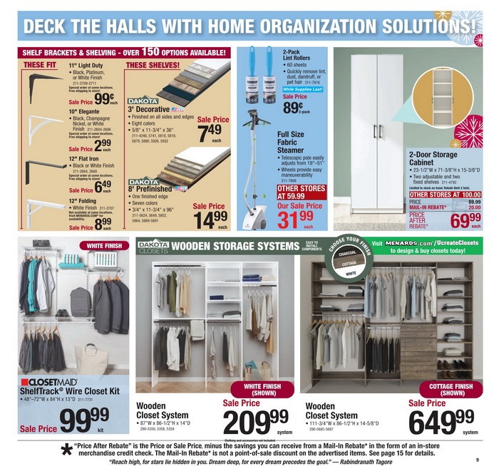 Menards New Year Sale Dec 19 – Dec 31, 2024