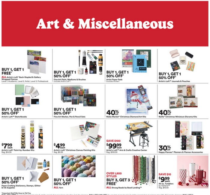 Michaels Weekly Ad Dec 02 – Dec 07, 2024