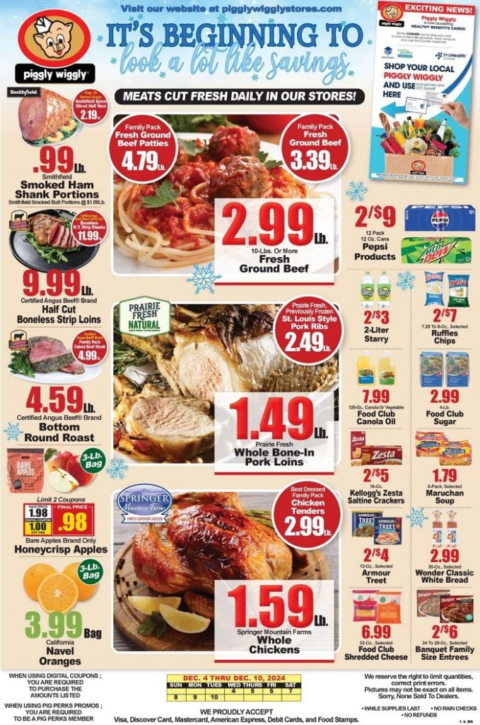 Piggly Wiggly Weekly Ad Dec 04 – Dec 10, 2024