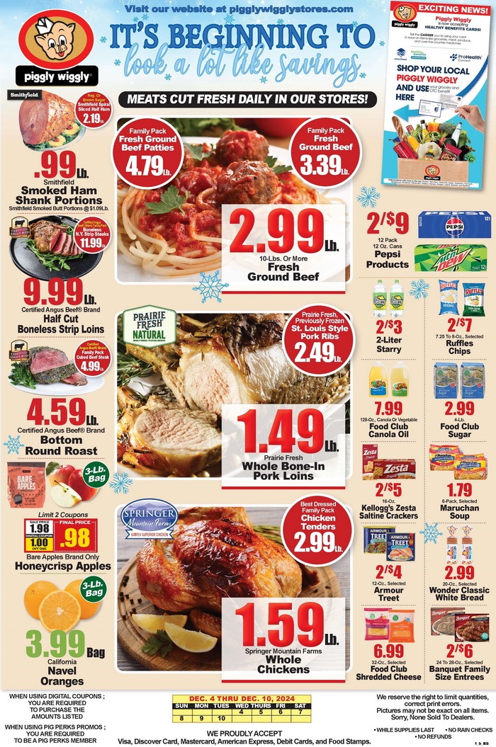 Piggly Wiggly Weekly Ad Dec 04 – Dec 10, 2024