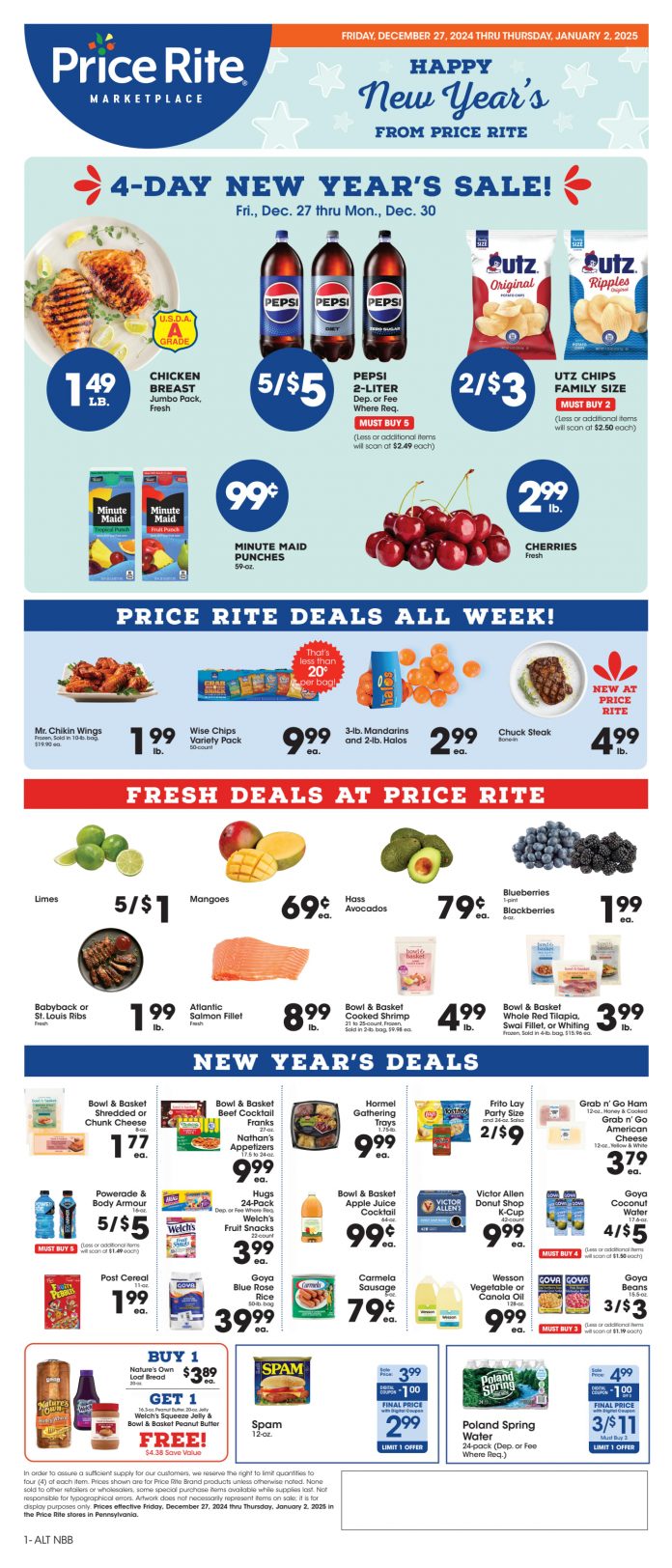 Price Rite Weekly Ad Dec 27, 2024 – Jan 02, 2025 (New Year Promotion ...