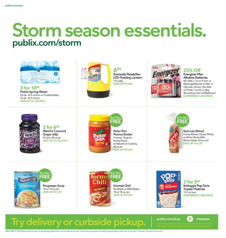 Publix Weekly Ad Jan 01 – Jan 07, 2025