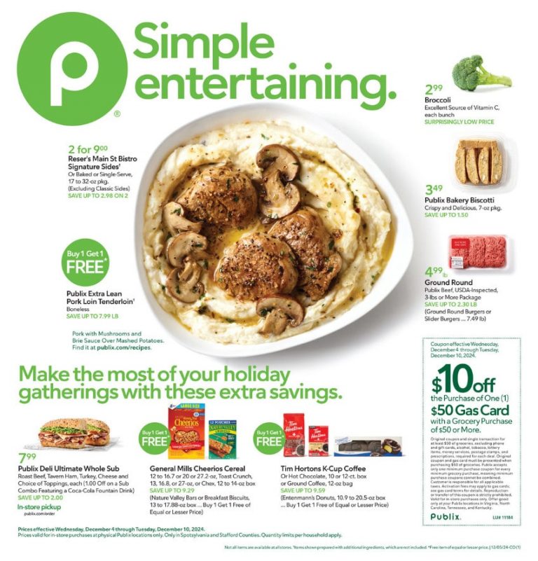 Publix Weekly Ad Dec 04 – Dec 10, 2024