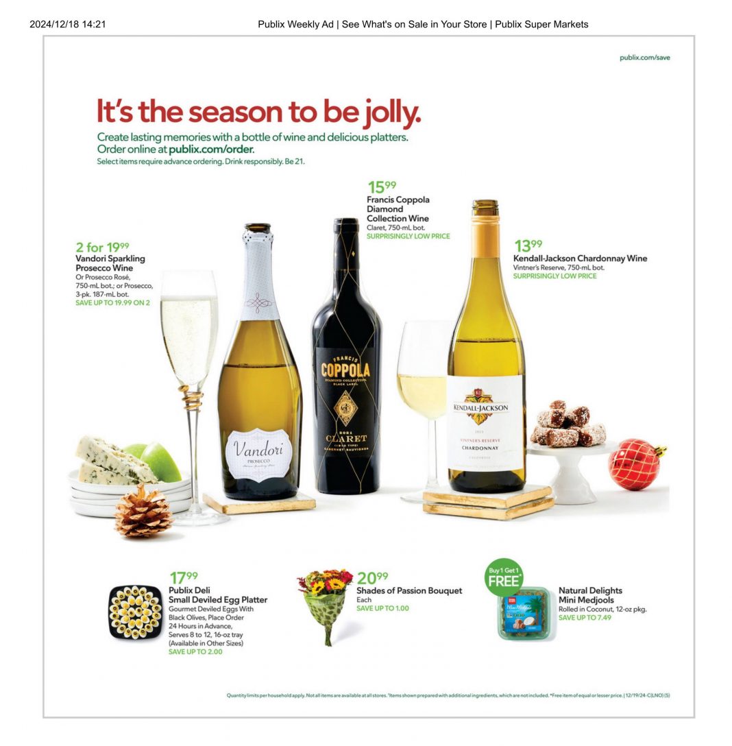 Publix Weekly Ad Dec 18 – Dec 24, 2024 (Christmas Promotion Included)