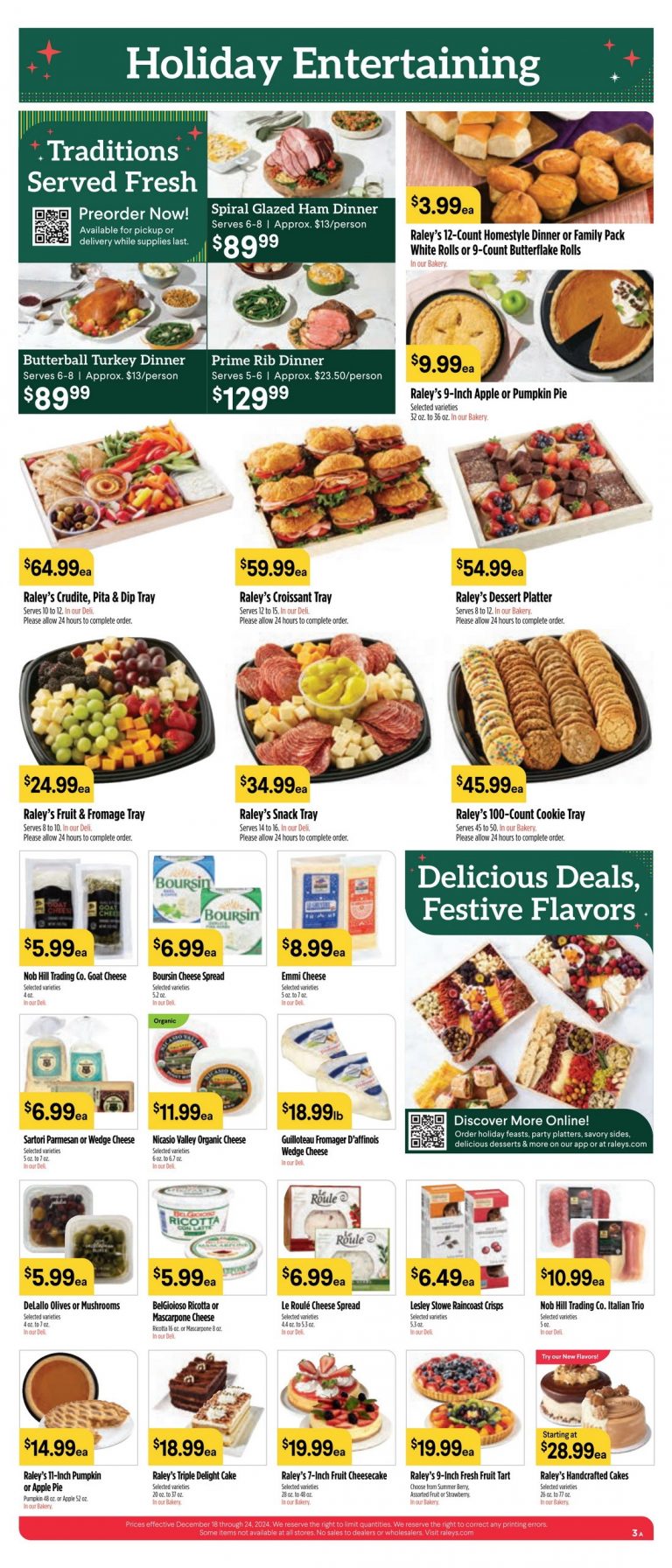 Raley's Supermarkets Weekly Ad Dec 18 – Dec 24, 2024 (Christmas ...