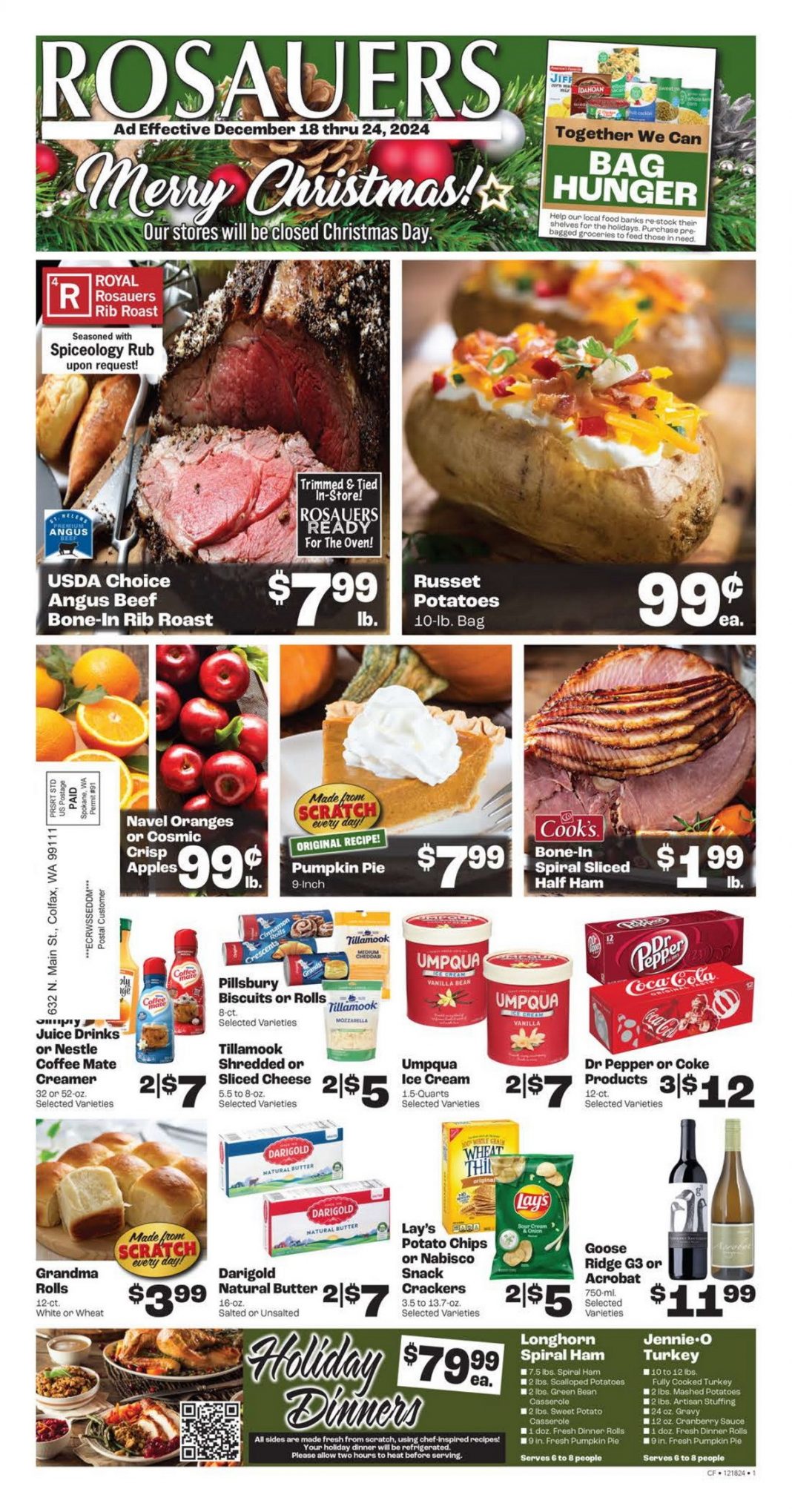 Rosauers Weekly Ad Dec 18 – Dec 24, 2024 (Christmas Promotion Included)
