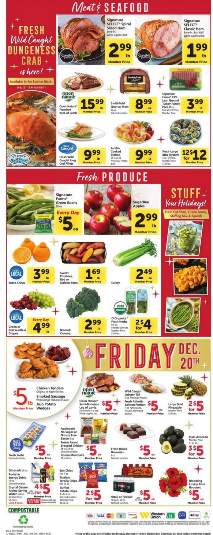 Safeway Weekly Ad Dec 18 – Dec 24, 2024 (Christmas Day Promotion Included)