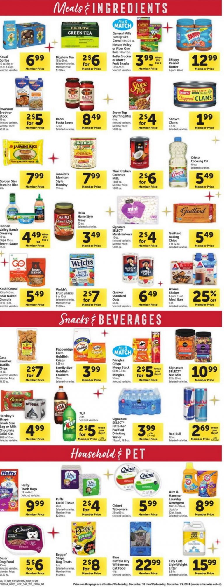 Safeway Weekly Ad Dec 18 – Dec 24, 2024 (Christmas Day Promotion Included)