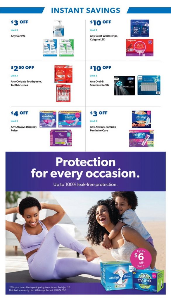 Sam's Club Instant Savings Ad Jan 03 – Jan 26, 2025