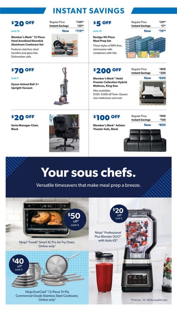 Sam's Club Instant Savings Ad Jan 03 – Jan 26, 2025