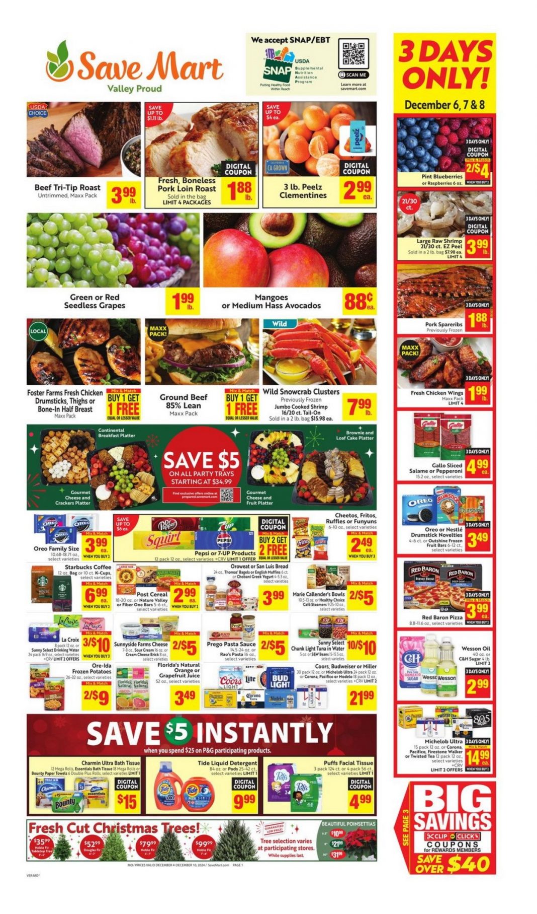 Save Mart Supermarkets Weekly Ad Dec 04 – Dec 10, 2024