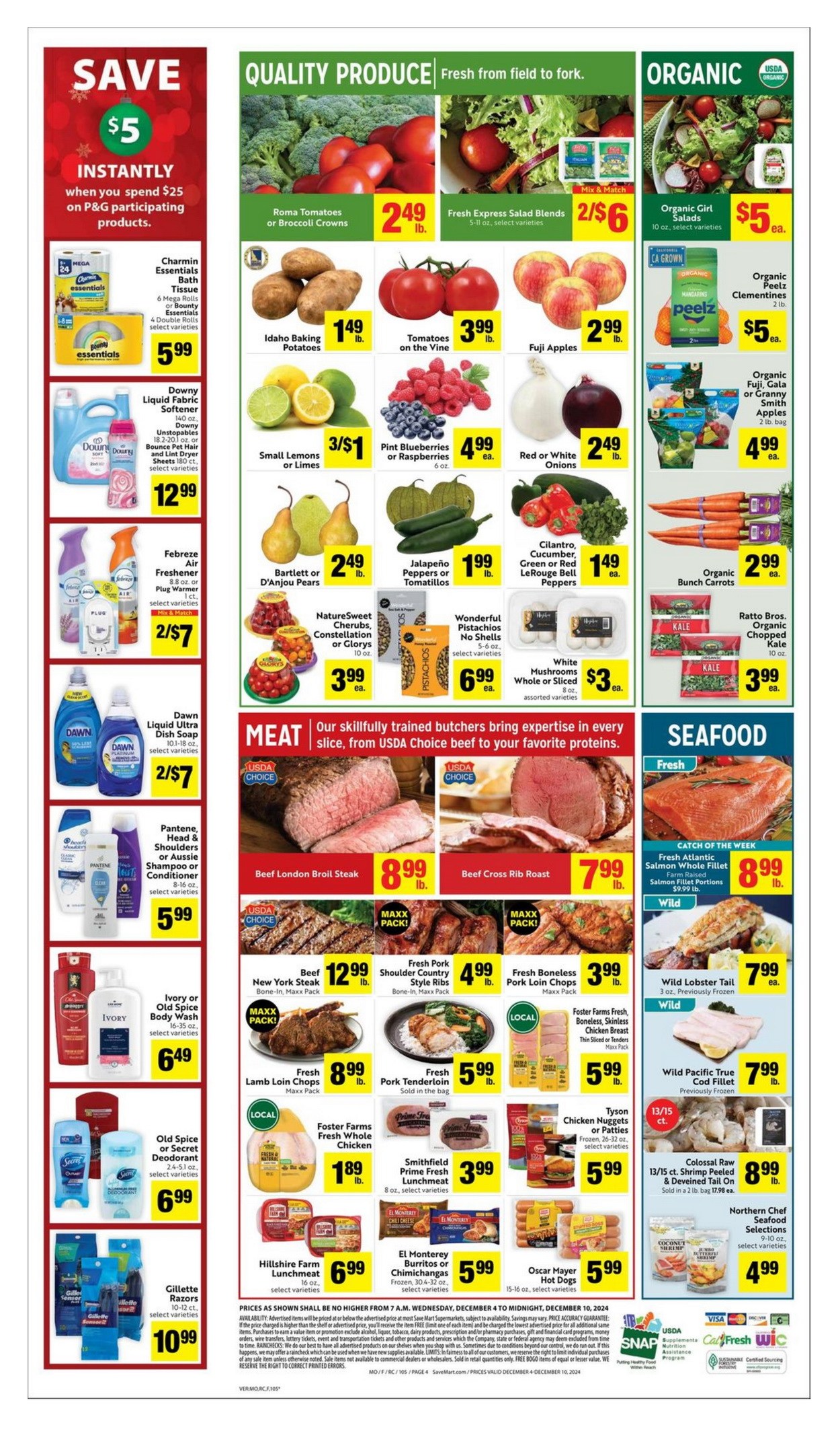 Save Mart Supermarkets Weekly Ad Dec 04 – Dec 10, 2024