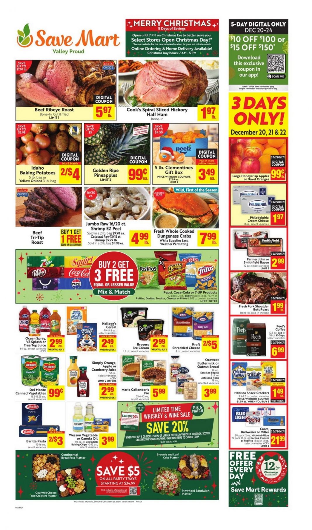 Save Mart Supermarkets Weekly Ad Dec 18 – Dec 25, 2024 (Christmas ...