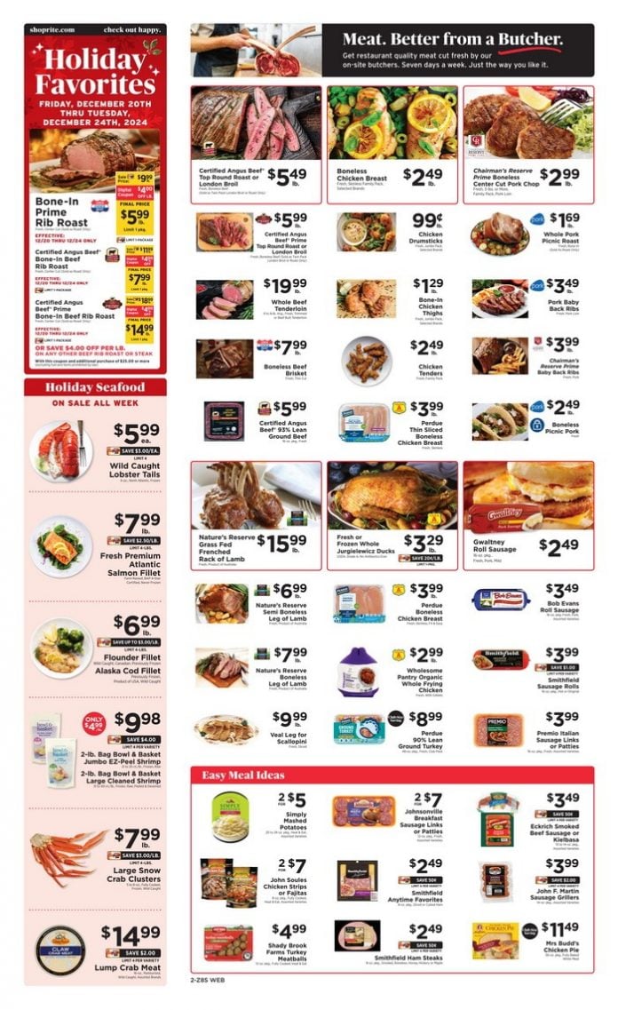 ShopRite Weekly Ad Dec 20 – Dec 26, 2024 (Christmas Promotion Included)