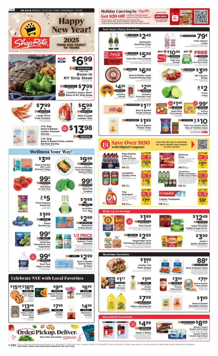 ShopRite Weekly Ad Dec 27, 2024 – Jan 02, 2025 (New Year Promotion ...