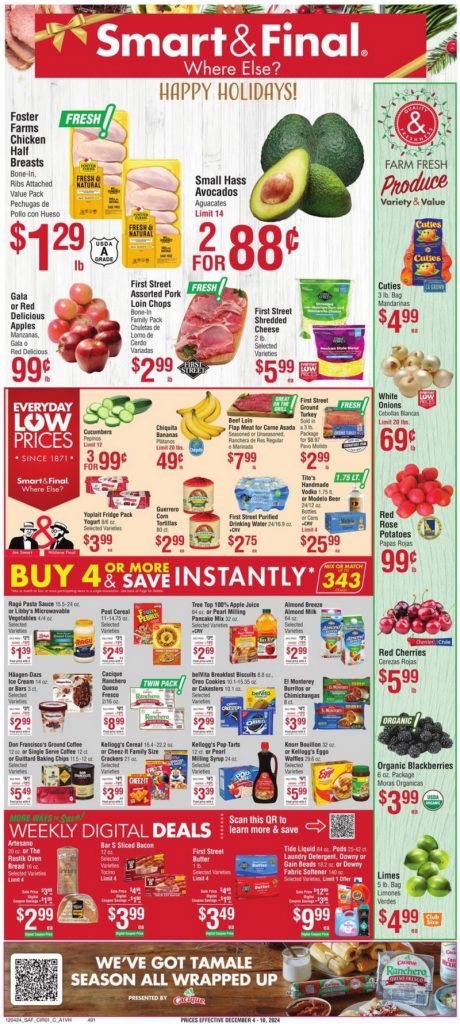 Smart & Final Weekly Ad Dec 04 – Dec 10, 2024