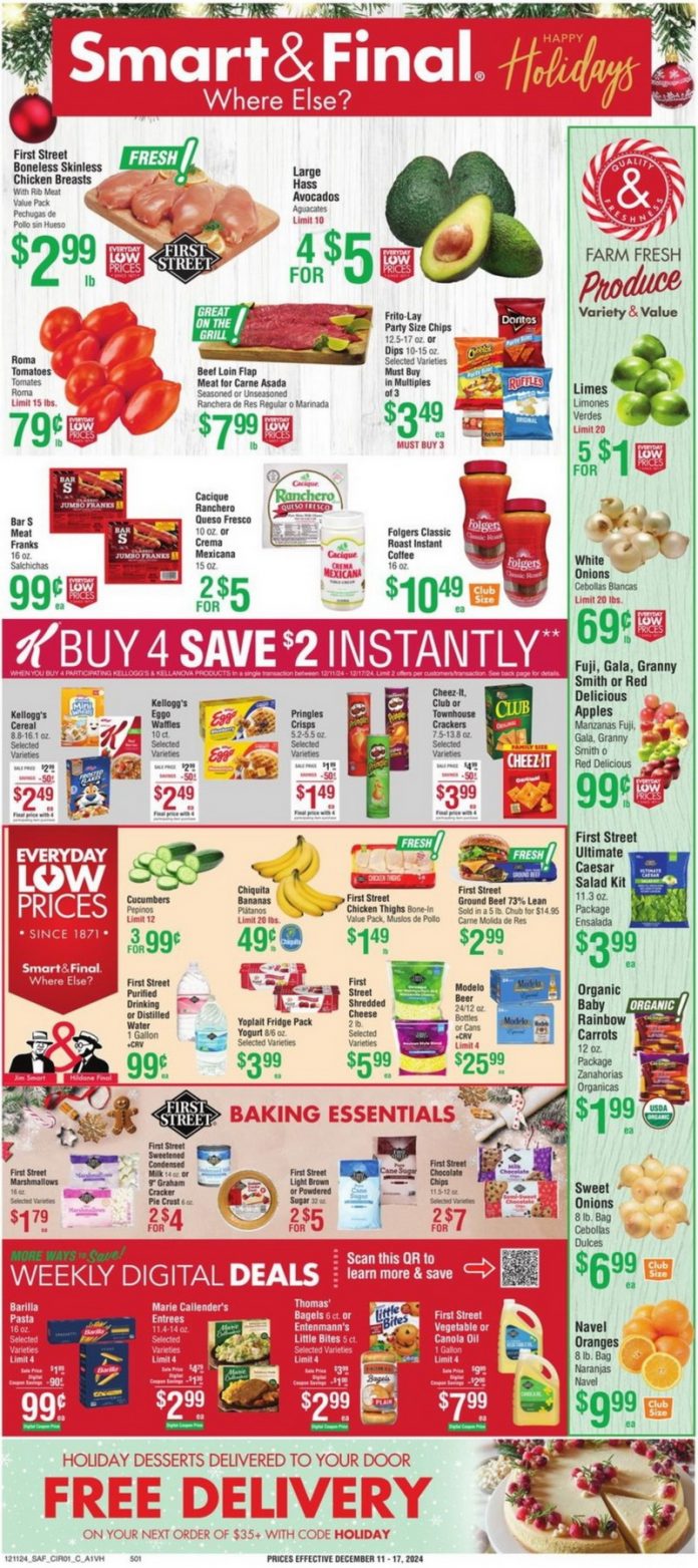 Smart & Final Weekly Ad Dec 11 – Dec 17, 2024