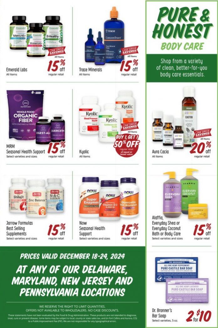 Sprouts Weekly Ad Dec 18 – Dec 24, 2024 (Christmas Promotion Included)