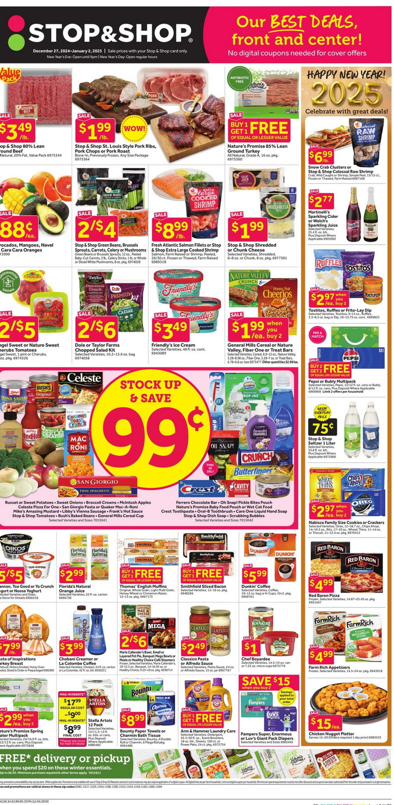 Stop & Shop Weekly Ad Dec 27 – Jan 02, 2025 (New Year Promotion Included)