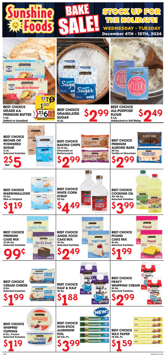 Sunshine Foods Weekly Ad Dec 04 – Dec 10, 2024
