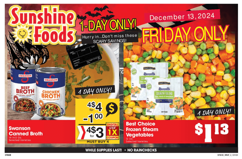 Sunshine Foods Weekly Ad Dec 11 – Dec 17, 2024