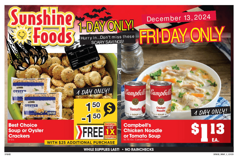 Sunshine Foods Weekly Ad Dec 11 – Dec 17, 2024