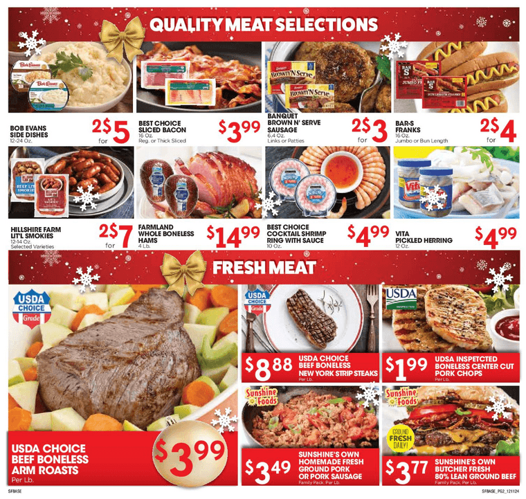 Sunshine Foods Weekly Ad Dec 18 – Dec 24, 2024 (Christmas Promotion ...