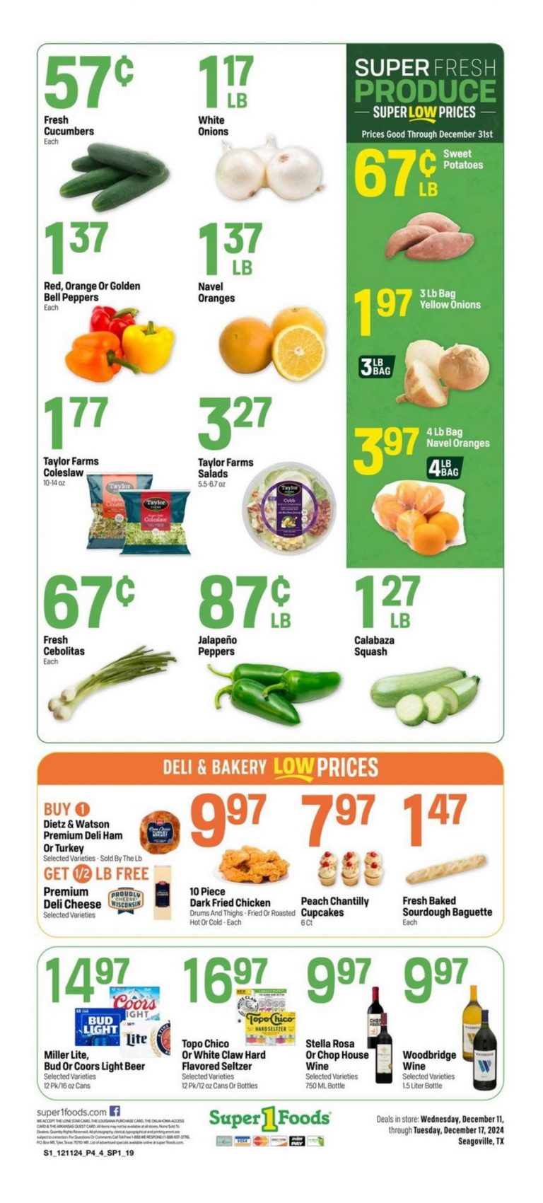 Super 1 Foods Weekly Ad Dec 11 – Dec 17, 2024