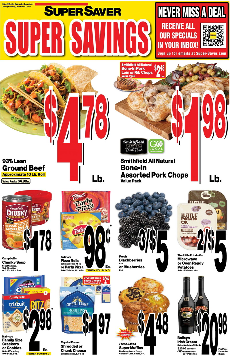 Super Saver Weekly Ad Dec 04 – Dec 10, 2024