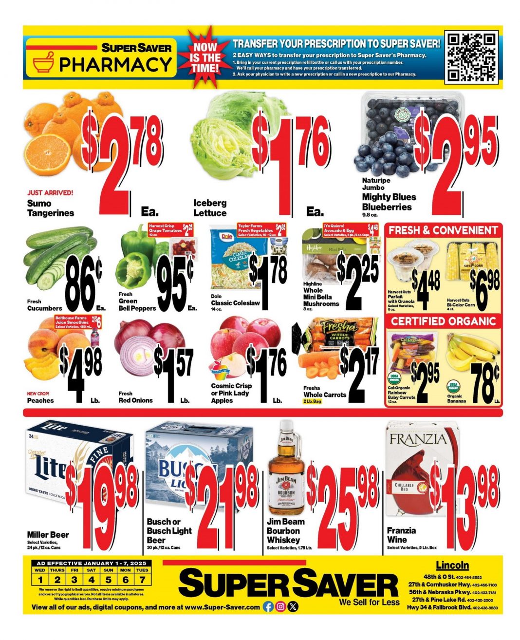 Super Saver Weekly Ad Jan 01 – Jan 07, 2025 (New Year Promotion Included)