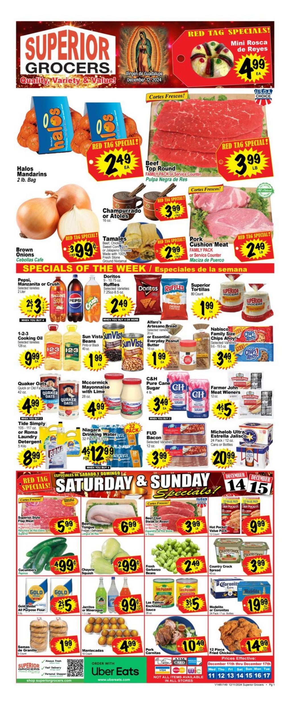 Superior Grocers Weekly Ad Dec 11 – Dec 17, 2024