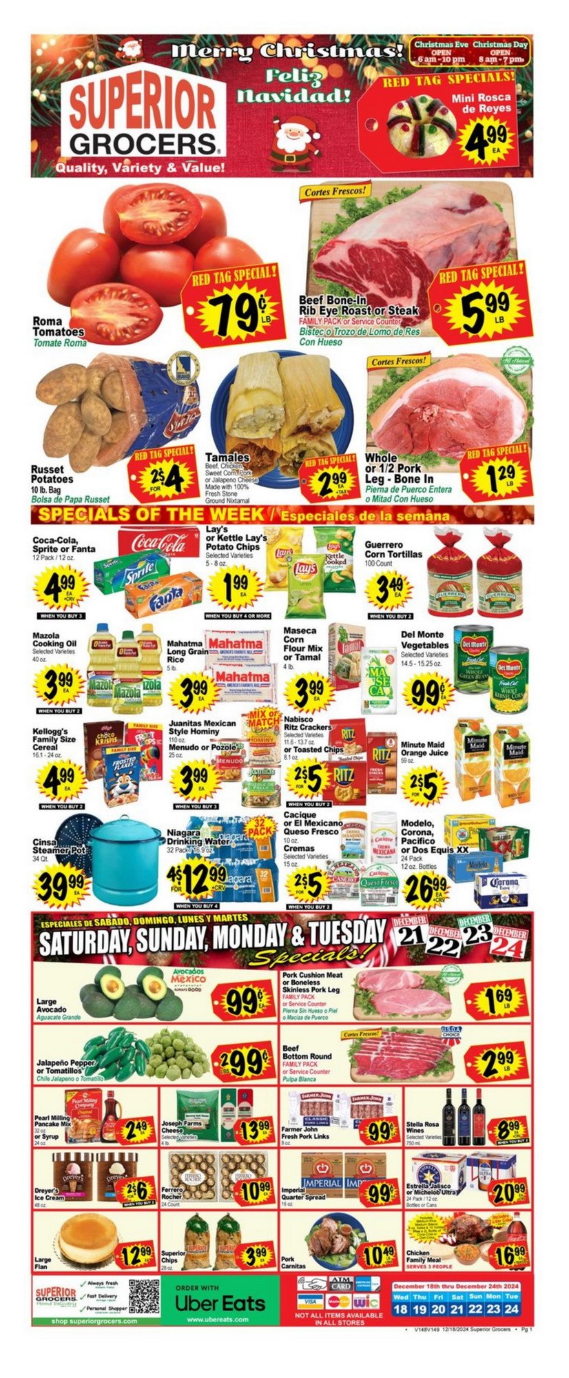Superior Grocers Weekly Ad Dec 18 – Dec 24, 2024 (Christmas Promotion ...
