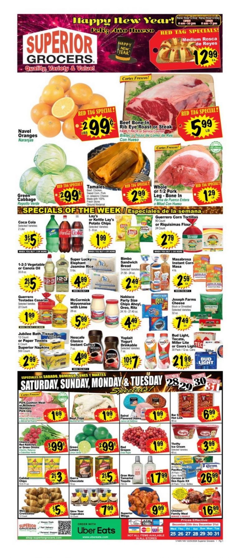 Superior Grocers Weekly Ad Dec 25 – Dec 31, 2024 (New Year Prmotion ...