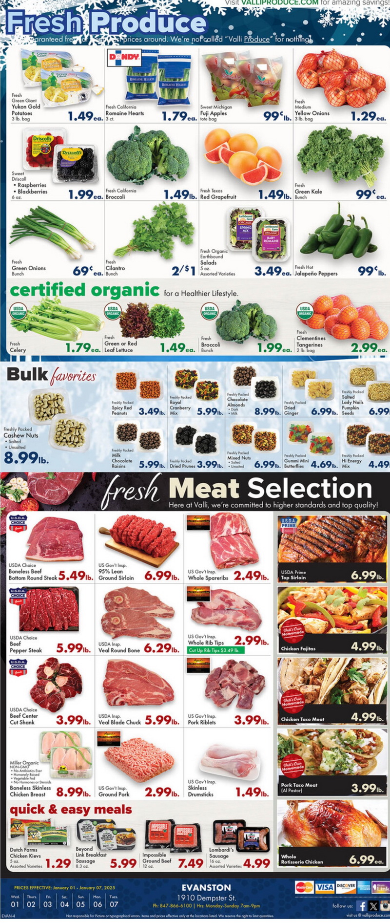 Valli Produce Weekly Ad Jan 01 – Jan 07, 2025