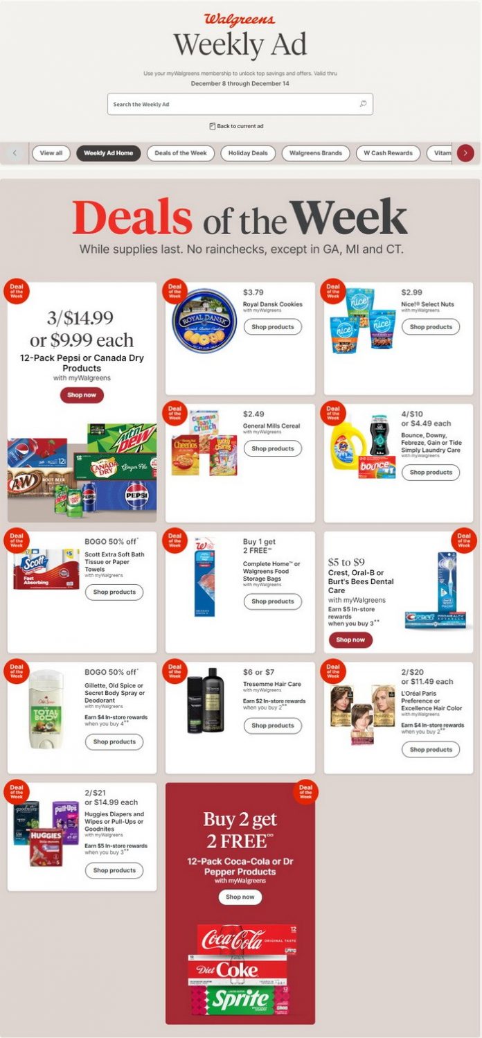 Walgreens Weekly Ad Dec 08 – Dec 14, 2024