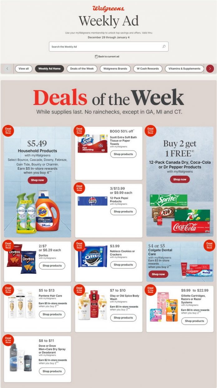 Walgreens Weekly Ad Dec 29, 2024 – Jan 04, 2025 (New Year Promotion ...