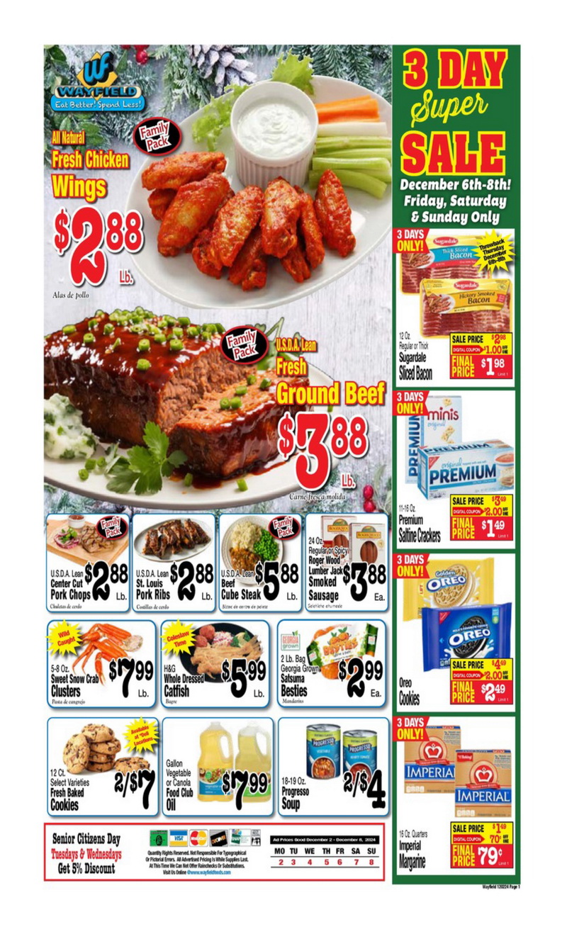 Wayfield Foods Weekly Ad Dec 02 – Dec 08, 2024