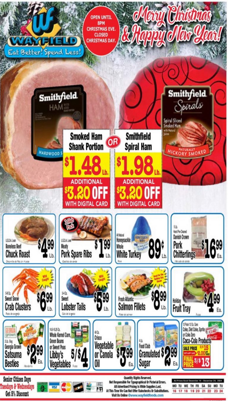 Wayfield Foods Weekly Ad Dec 16 – Dec 24, 2024