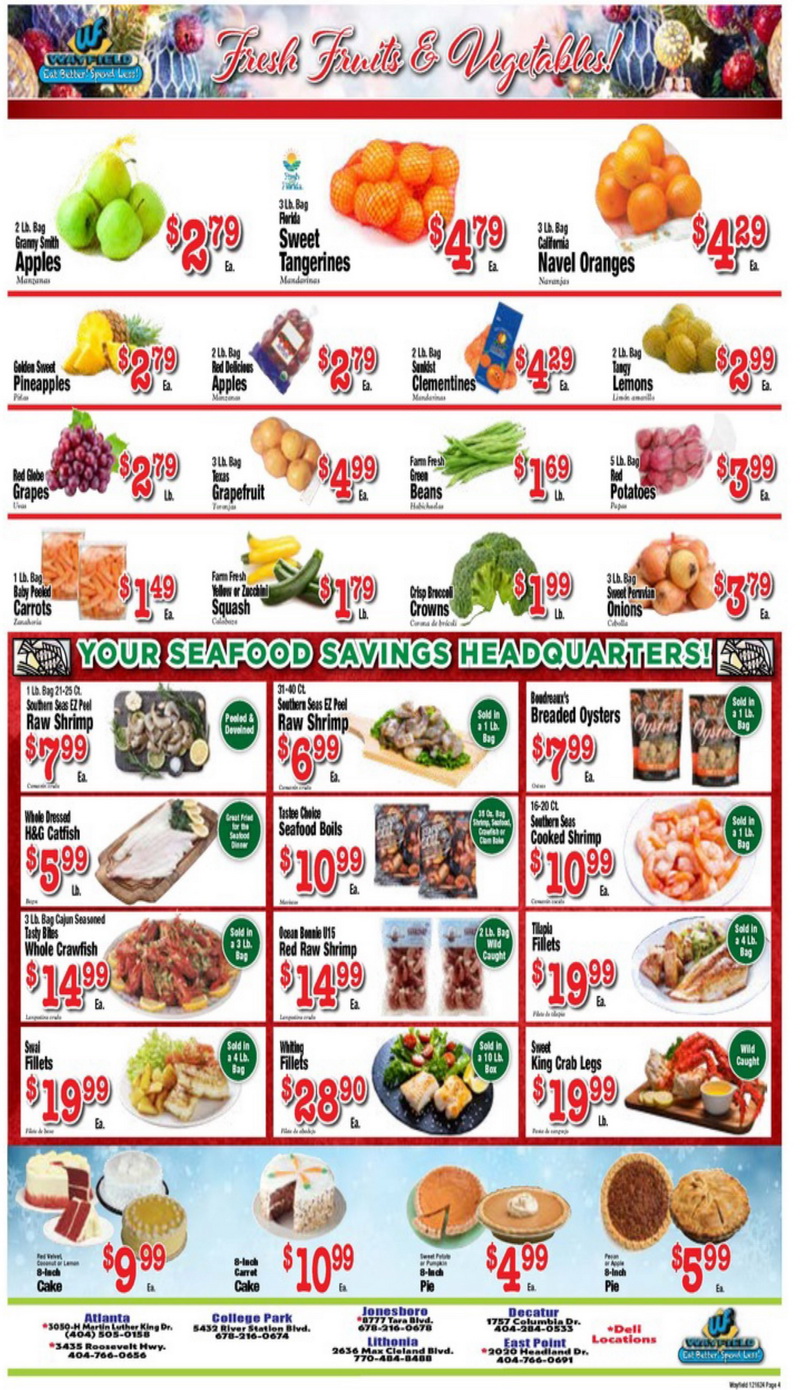 Wayfield Foods Weekly Ad Dec 16 – Dec 24, 2024