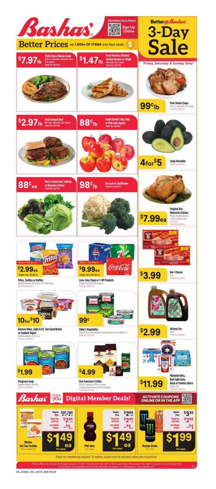 Bashas Weekly Ad Jan 08 – Jan 14, 2025