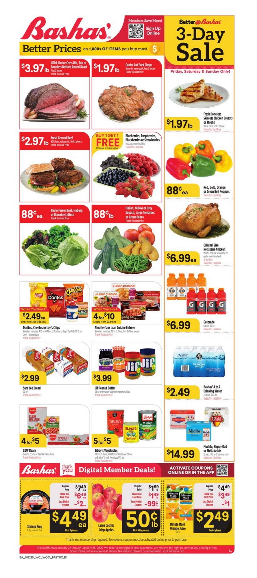 Bashas Weekly Ad Jan 22 – Jan 28, 2025