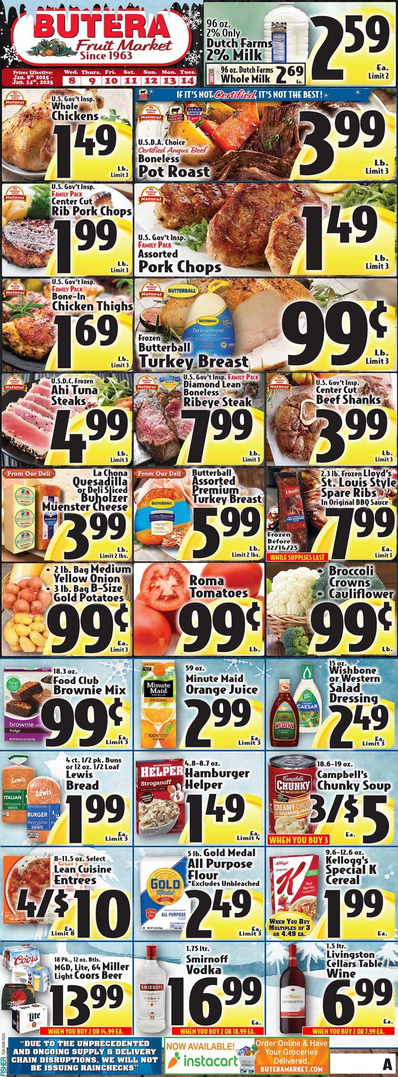 Butera Weekly Ad Jan 08 – Jan 14, 2025