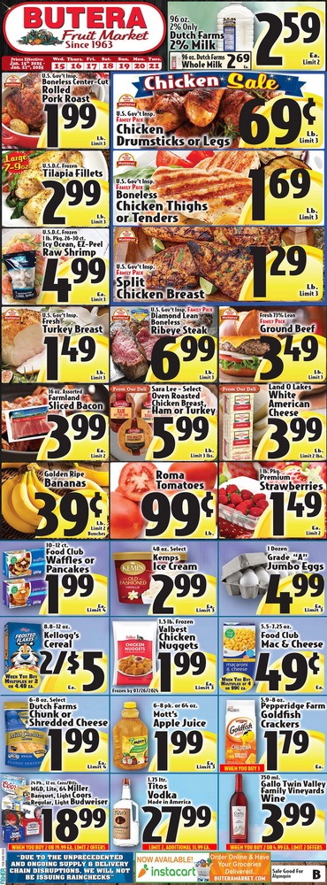 Butera Weekly Ad Jan 15 – Jan 21, 2025