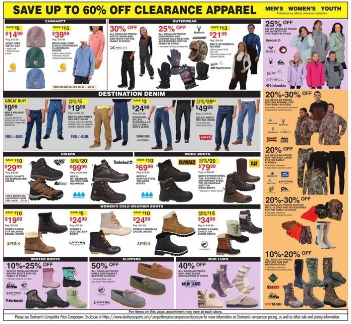 Dunham's Sports Weekly Ad Jan 04 – Jan 16, 2025