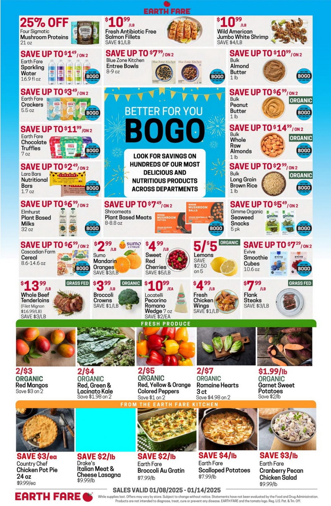 Earth Fare Weekly Ad Jan 08 – Jan 14, 2025