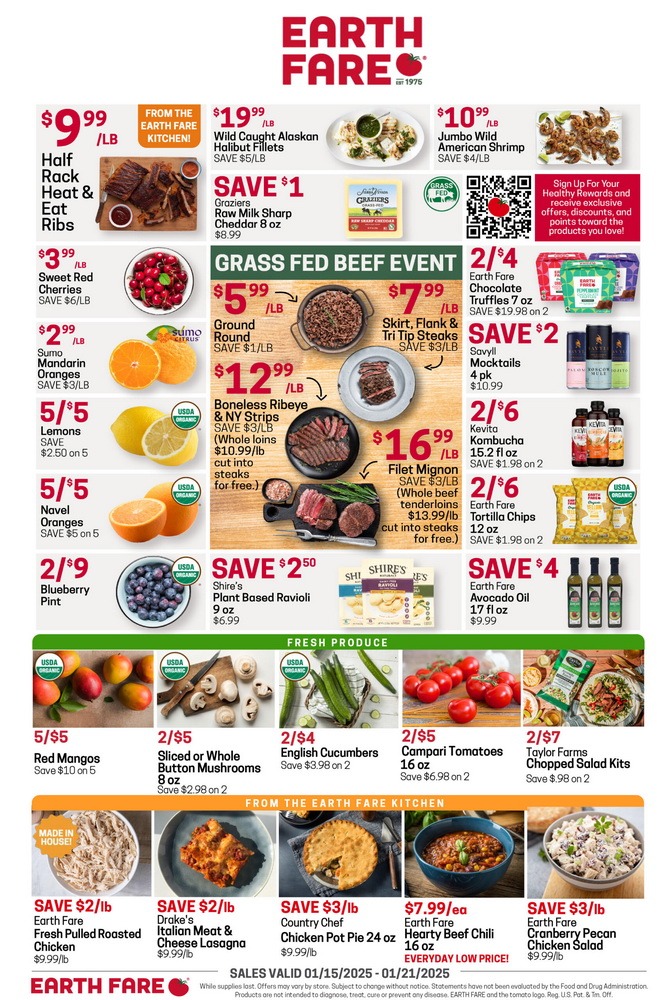Earth Fare Weekly Ad Jan 15 – Jan 21, 2025