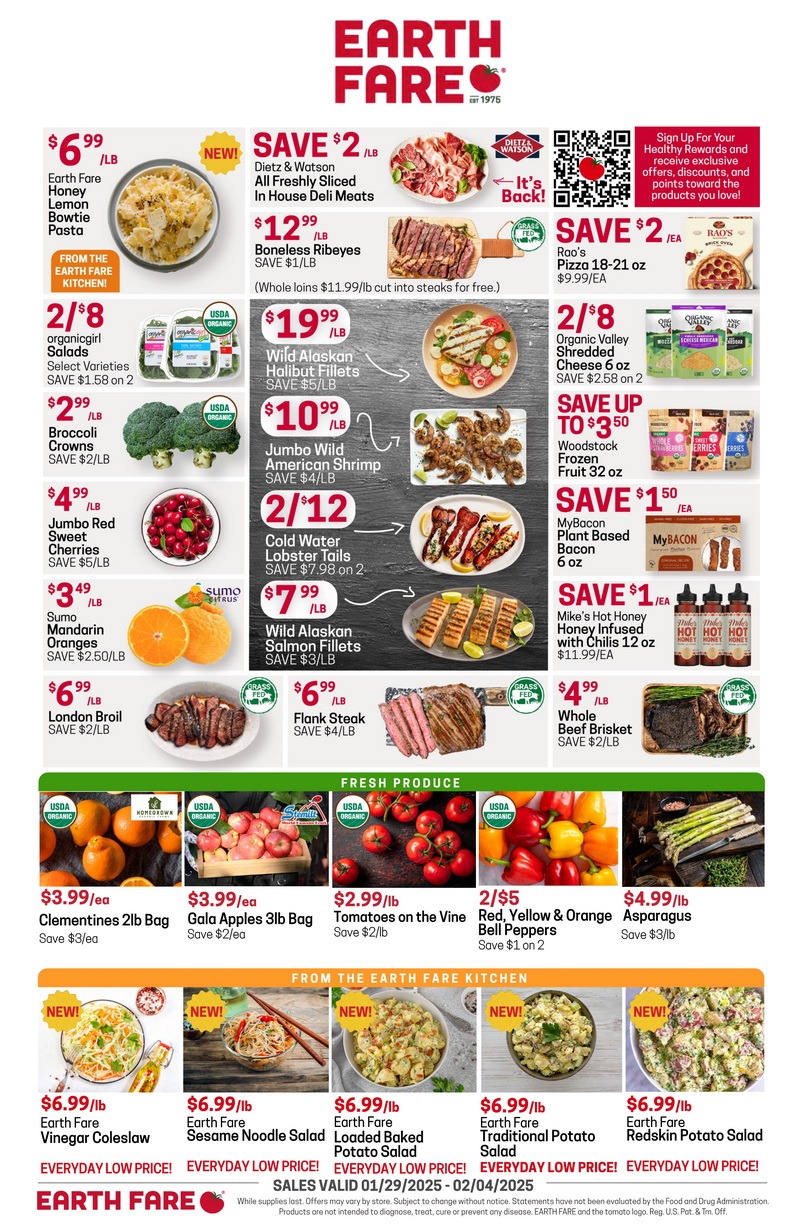 Earth Fare Weekly Ad Jan 29 – Feb 04, 2025