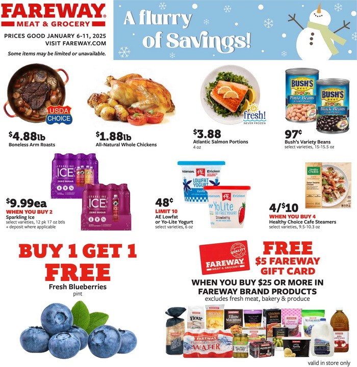 Fareway Weekly Ad Jan 06 – Jan 11, 2025